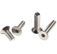 China Steel Countersunk Head Bolt 1.0mm Thread Pitch Hex Socket Drive 37mm Length 25mm Shank 12mm Thread for sale