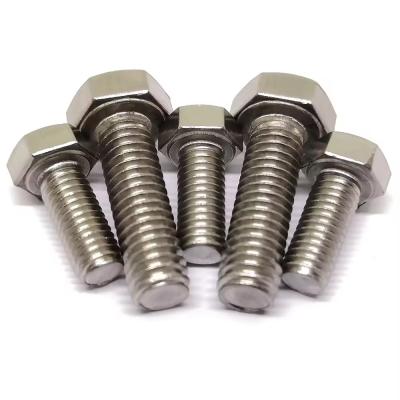 China 12mm Thread Length M6 Silver Hex Head Bolts for Pharmaceutical Applications for sale