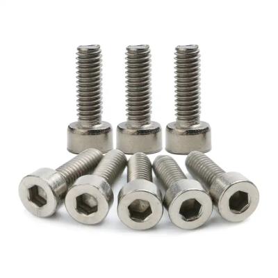 China Silver Hex Head Bolts Socket Drive Right Hand Polished Surface A2-70 Grade for sale