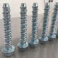China 7.5mm DIN Standard PVC Window Screws Round HEX Head Coarse Thread 1-1/4 Inch Long for sale