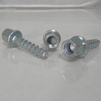 China Hex Head Concrete Screws for Fastening Objects to Masonry DIN Standard Yellow/Blue White Fastener for sale