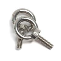 China DIN 580 Zinc Plated Shouldered Eye Bolt with Heavy Hex Nut Grade 8 Silver Straight & Angular Lifting Rigging Hardware for sale