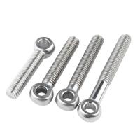 China DIN 580 Zinc Plated Swivel Eye Bolt with Heavy Hex Nut Grade 5 Silver 360° Rotating Self-Aligning Lifting Ring for sale