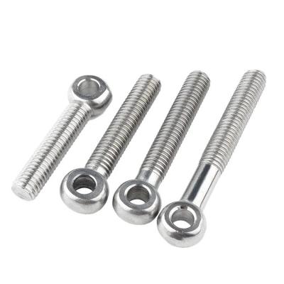 China DIN 580 Zinc Plated Swivel Eye Bolt with Heavy Hex Nut Grade 5 Silver 360° Rotating Self-Aligning Lifting Ring for sale