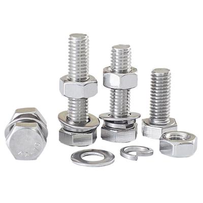 China A2-70 Silver Hex Socket Bolts 100pcs Grade Head with 1.0mm Thread Pitch for sale