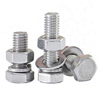 China TOBO M6x12mm 1.0mm Thread Pitch Stainless Steel 304 Hex Socket Cap Screw DIN912 Silver for sale