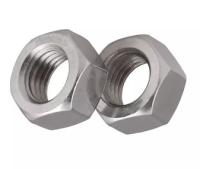 China Thread Pitch 0.5-3.0mm Silver Hex Head Nuts For Strong And Sturdy Connections In Commercial Applications for sale