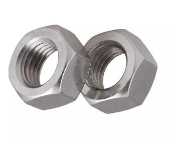 China Thread Pitch 0.5-3.0mm Silver Hex Head Nuts For Strong And Sturdy Connections In Commercial Applications for sale