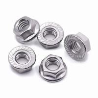 China SS316 Stainless Steel Bolts / Nuts DIN 934 M12 Hex Head Flange Nut for sale