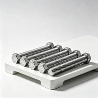 China DIN931 Stainless Hex Head Bolts SS304/SS316 NPT Thread 120mm Length High Strength for sale