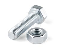 China DIN933 full thread hex Hexagon Head Bolts Grade8.8  carbon steel zinc plated surface for sale