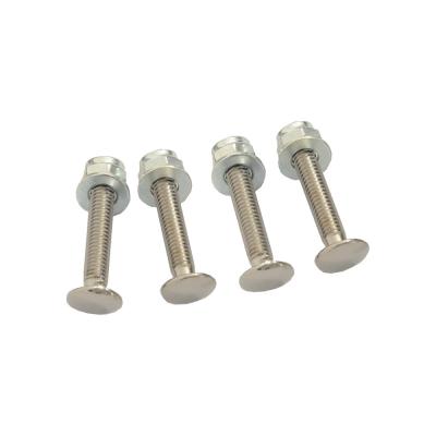 China JIS M4 Stainless Steel Bolts 400MPa 4.6 Grade Bolts Sliver for sale