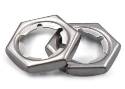 China DIN7967 Hex Head Nuts 10.9 Hot Dip Galvanized Serrated Lock Nut for sale