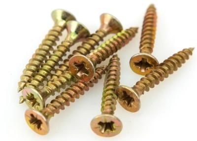 China DIN934 C1022 Yellow Zinc Plated Bolts Stainless Steel Flat Head Self Tapping Screws for sale