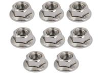 China Metric Fine DIN929 Hexagon Head Screw M10x1 25 Flange Nut for sale