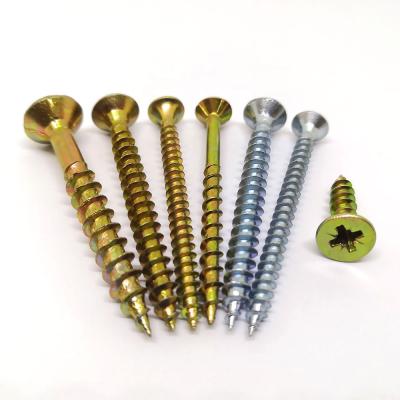 China White Zinc DIN7505 Chipboard Screws M64 Countersunk Head Bolt for sale