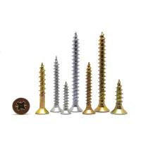 China Cross Recessed ST3 Chipboard Screws Countersunk Full Thread Carriage Bolts for sale