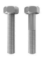 China DIN 933 Passivated Stainless Steel Hex Head Bolt A2-70 Bright Silver Full Thread Marine Grade Bolt for sale