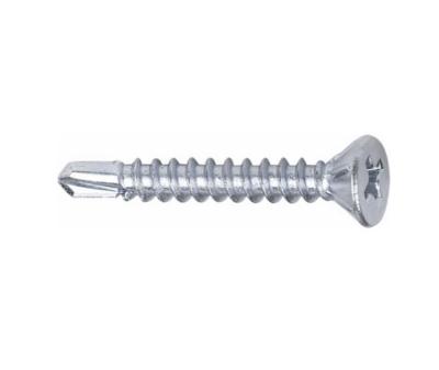China Stainless Steel 304/316/410 Phillips Countersunk Flat Head Self Drilling Concrete Screw Din7504p for sale