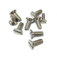 China M3*12mm Stainless Steel A2-70 SS304 Slotted Countersunk Head Screws for sale
