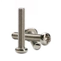 China M2 M3 M4 M5 M6 M7 M8 M10 6-32 Metric Din 7985 Phillips Pan Head Machine Screw Stainless Steel for sale