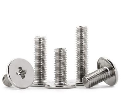 China Stainless Steel Carbon Steel CM Furniture Flat Head Screw M2 M2.5 M3 M4 M5 M6 for sale