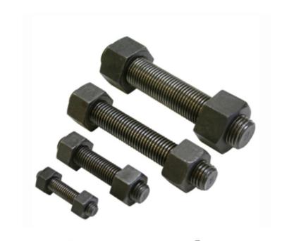 China DIN976 Metric Thread Stud Bolt 10.9 Grade Black Finished for sale