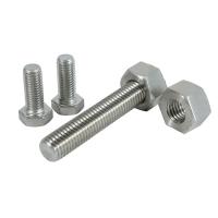China Custom High Tensile Duplex 2205 2507 S32205 1.4462 Stainless Steel Stud Bolts With 2 Hex Nut for sale