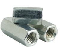China Carbon Steel Galvanized DIN 6334 Long Hex Coupling Nuts for sale