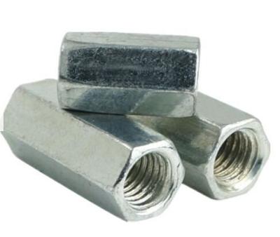 China Carbon Steel Galvanized DIN 6334 Long Hex Coupling Nuts for sale