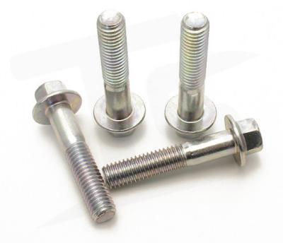 China DIN6921 Grade 10.9 High Strength Steels ASME B 18.2.1 Hex Flange Screws for sale