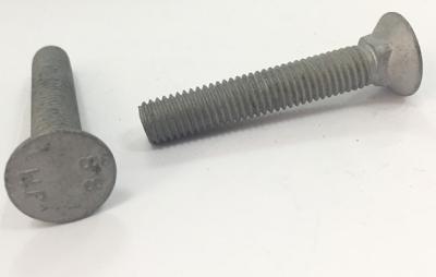 China 1.0mm Thread Pitch Zinc Plated Countersunk Carriage Bolts For Structural Applications for sale