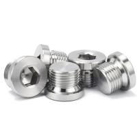 China M12 M14 Stainless Steel Ss304 Hex Socket Screw Plug DIN908 for sale