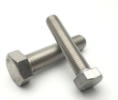 China SS316 A4 70 Din 933 Stainless Steel Hex Head Bolt 8x30 for sale