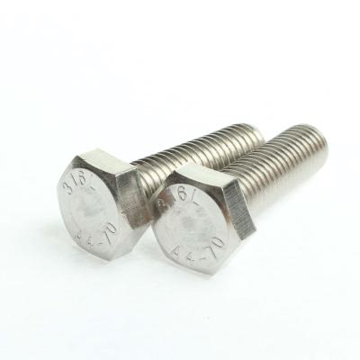 China MS Gr 8.8 Full Threaded Hex Head Bolts Duplex SUS Passivated Super Austenitic M3-M42 for sale