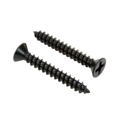 China Zinc Phospaste Black Stainless Steel Flat Square Head Chipboard Screws for sale