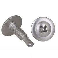 China 410 SS Inox Hex Washer Wafer Truss Head Tek Roofing Self Drilling Screw Stainless Steel For Sheet Metal Or Wood for sale
