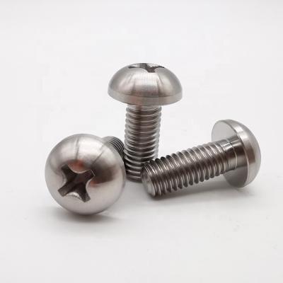 China DIN7985 Cross Recessed Raised Cheese Head M8 Titanium Screws Bolts for sale
