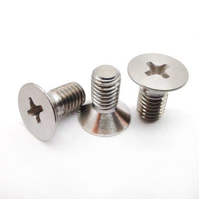 China M8 M6 Cross Recessed Countersunk Head Titanium Screw Bolts for sale