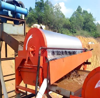 China Permanent Magnetic Drum Separator CTS N B Series 15-35 Rpm 600-9300 Kg Wet Separation for sale