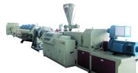 China Co-rotating Conical Twin-screw PVC Pipe Extrusion Line for Twin Screw Type Processing for sale