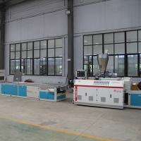 China Screw Speed rpm 32.9 rpm Double-screw Extrusion Line for PVC Profile Wall Panel WPC Fence for sale