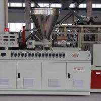 China 32.9 rpm Screw Speed Automatic Window Door Profile Briquette Extruder Machine For PVC for sale