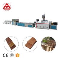 China Co-rotating Conical Twin-screw PP PE Base WPC Extrusion Line with 156 1 Screw L/D Ratio for sale