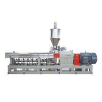 China Co-rotating Conical Twin-screw PP PE Base WPC Extrusion Line with 156 1 Screw L/D Ratio for sale