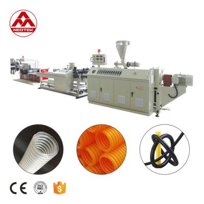 China 45kW Power Single Wall Corrugated Pipe Extrusion Line for Products 11000X2000X2600 for sale