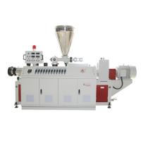China Twin Screw PVC Pipe Extrusion Line for ABS PPR Polystyrene LDPE in Manufacturing Plant for sale