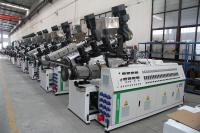 China YF240 PP PE Base WPC Extrusion Line with 12800 KG Capacity and 32.9 rpm Screw Speed for sale