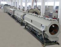 China 5 Heating Zones Conical Twin Screw Plastic Profile Extruder Line for sale