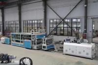 China Plastic Conical Twin Screw PVC Roof Tile Extrusion Line for sale